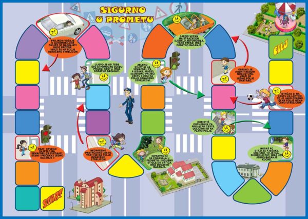 Safe in traffic board game – A.M.I.Z.